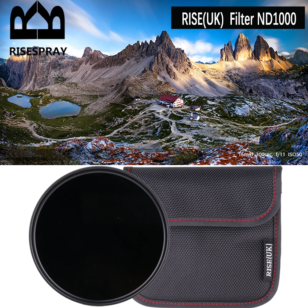 Filtro-per-fotocamera-RISE-UK-82mm-95mm-ND1000-10-Stop-Fader-filtro-a ...