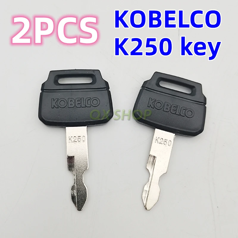 2PCS-K250-Key-For-Kobelco-Excavator-Kawasaki-wheelLoader-and-Crawler ...