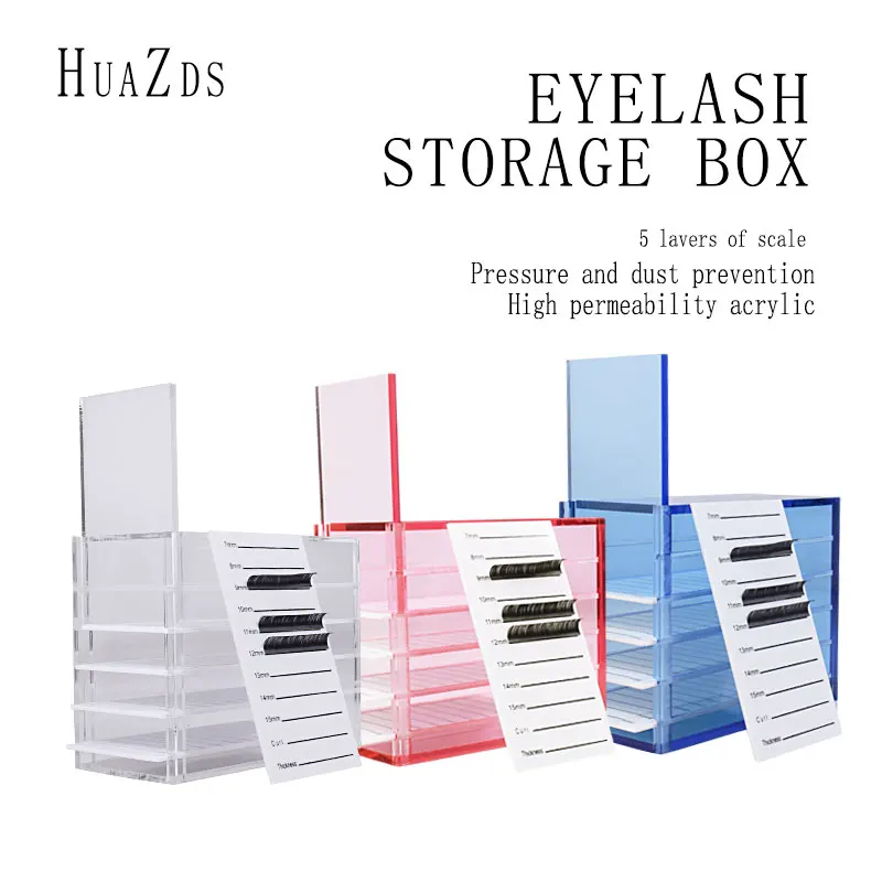 HUAZDS-False-Eyelashes-Storage-Box-5-Layers-Acrylic-Pallet-Lash-Holder ...