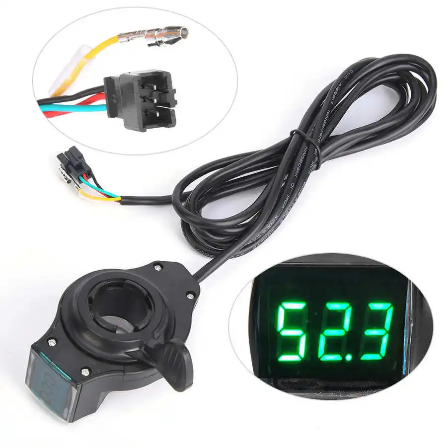 E-Bike-Thumb-Throttle-LCD-Digital-Battery-Voltage-Display-Switch ...
