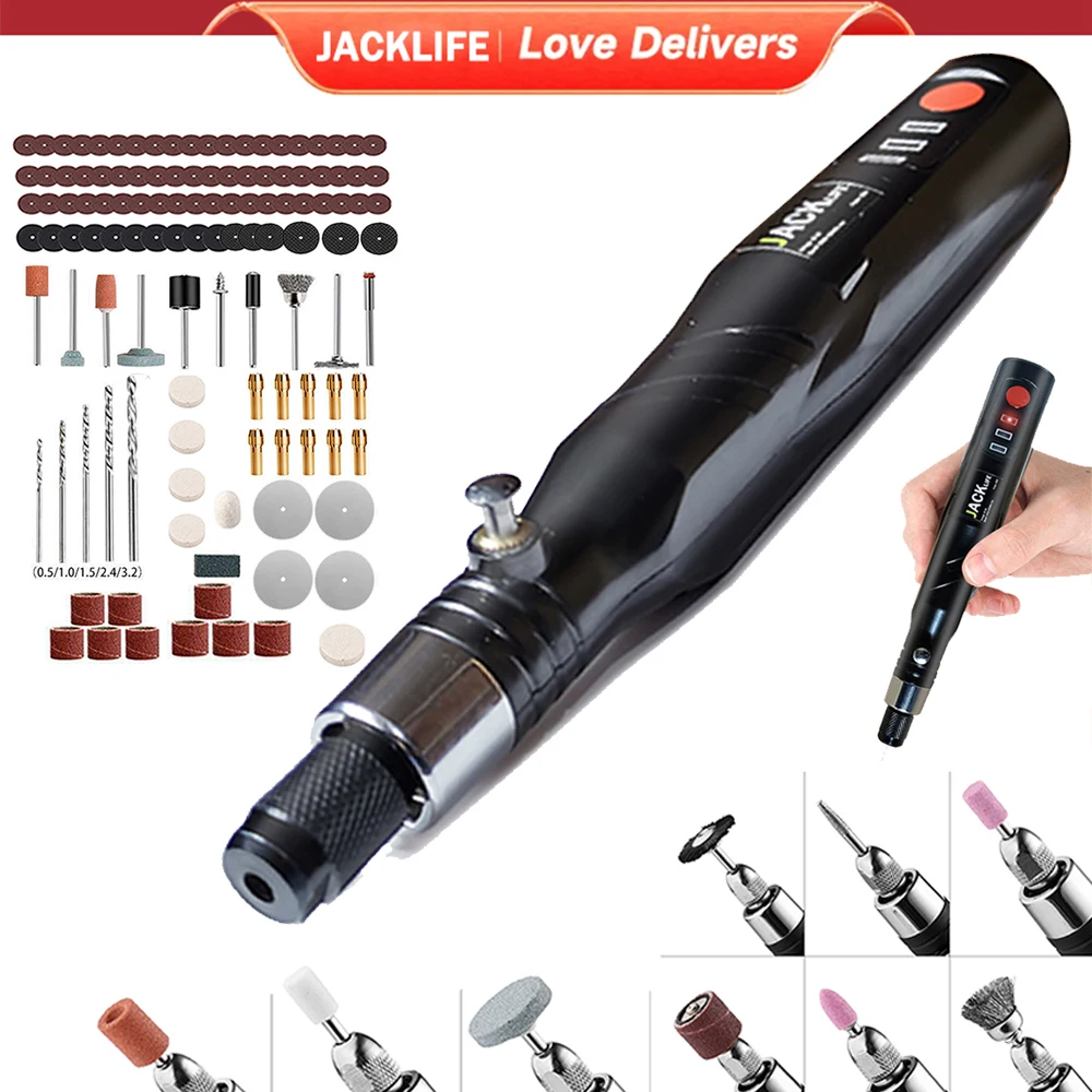 USB Cordless Rotary Tool Kit Woodworking Engraving Pen DIY For Jewelry ...