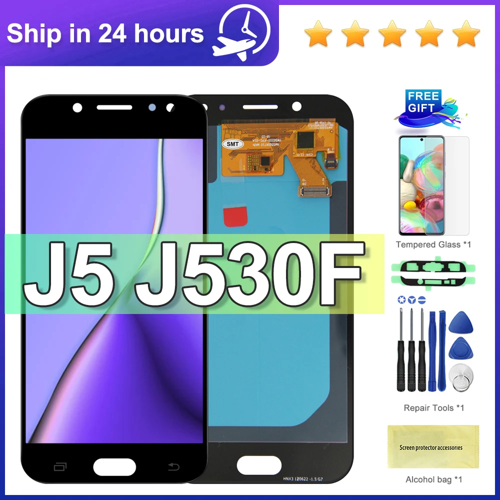5-0-For-AMOLED-LCD-For-Samsung-J5-2017-J530-J530F-SM-J530F-LCD-Display ...