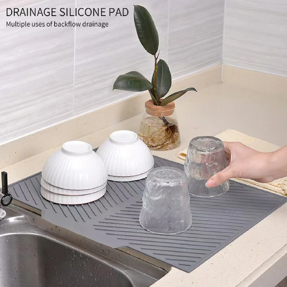Silicone Drain Mat Three Models Bar Insulation Mat Bar Sink Drain Food ...