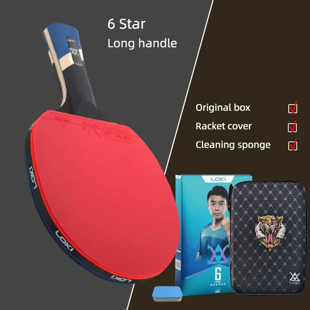Loki E-Series Table Tennis Racket Professional Carbon Blade Ping Pong ...