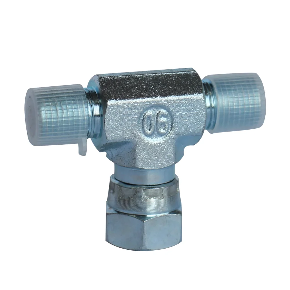 High pressure airless spray machine spare parts spray gun tee joint ...