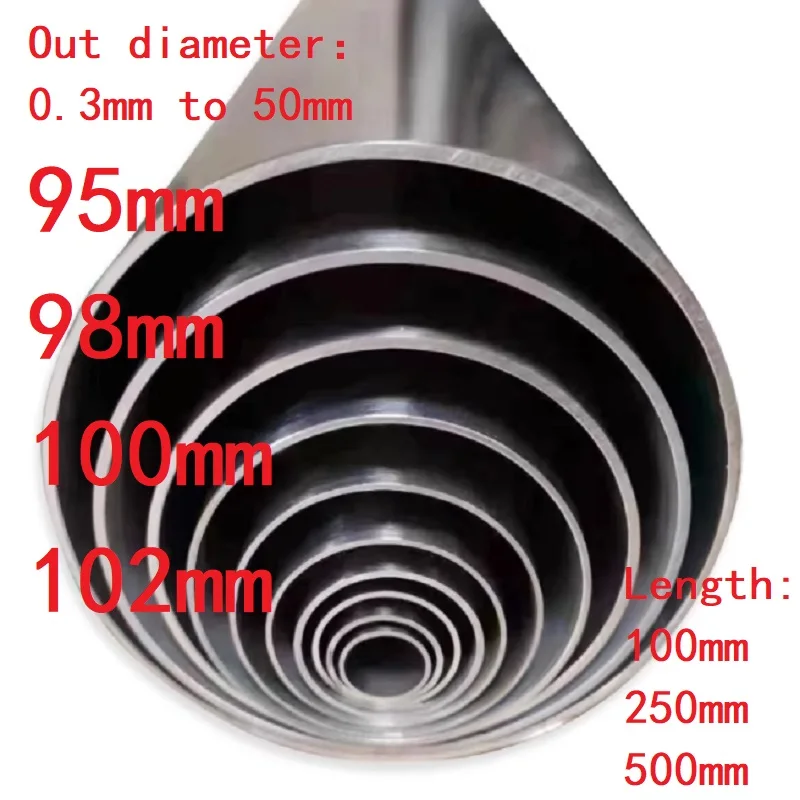 1PC 304 Stainless Steel Precision Pipe Tube Metal Pipes Large OD 0.3-50 ...
