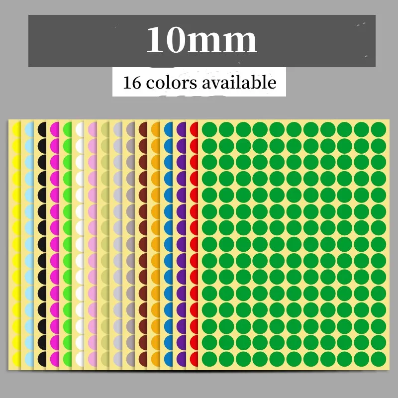 10mm-Office-School-Supplies-Circle-Dot-Labels-Circle-stickers-Round ...