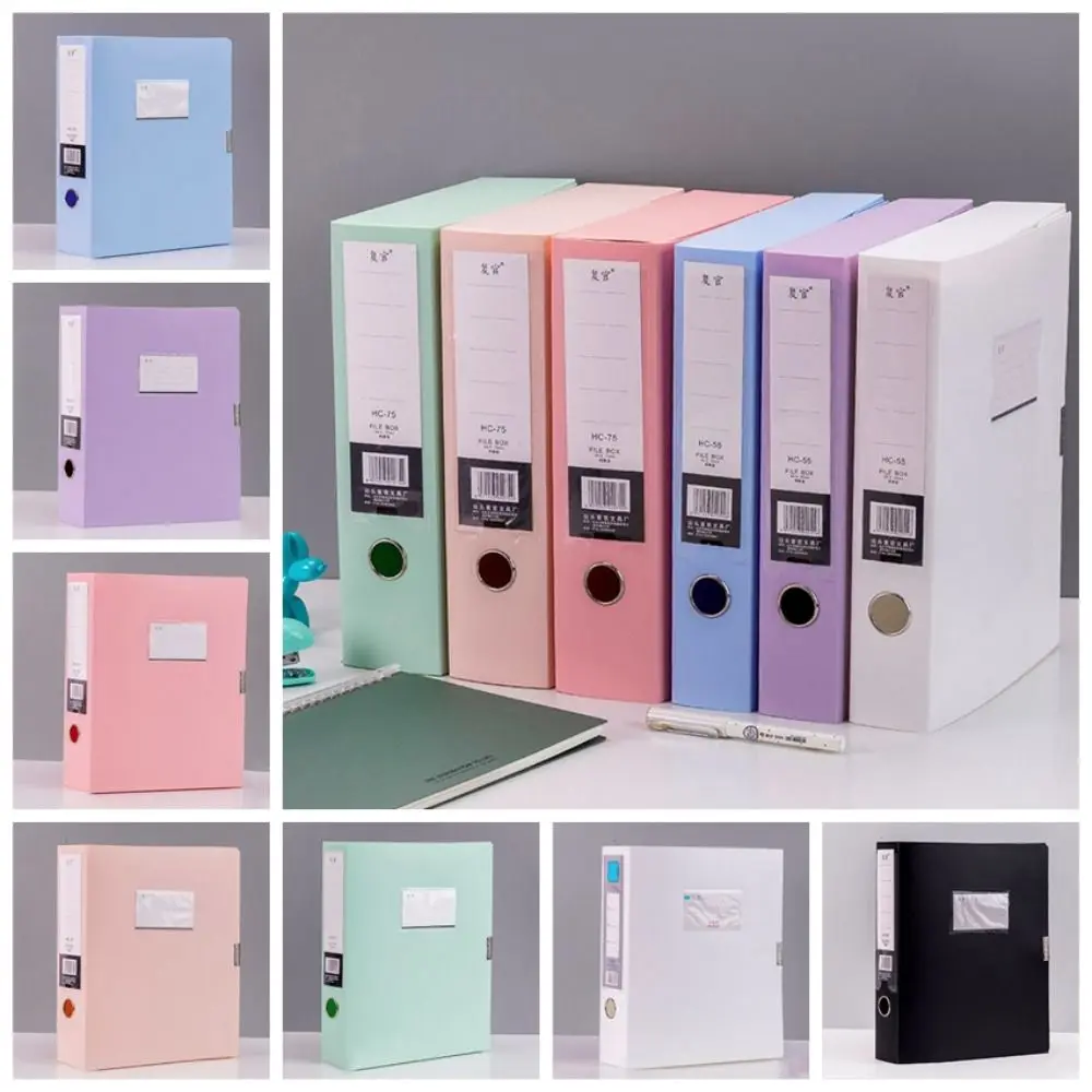 Multifunctional-A4-File-Organizer-Box-Dustproof-Thickened-File-Paper ...