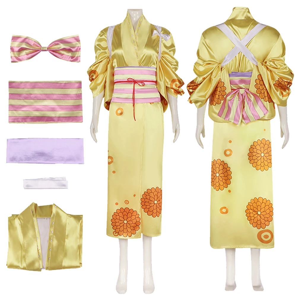 Kikunojo Cosplay Fantasty Kimono Outfit Anime One Cosplay Piece ...