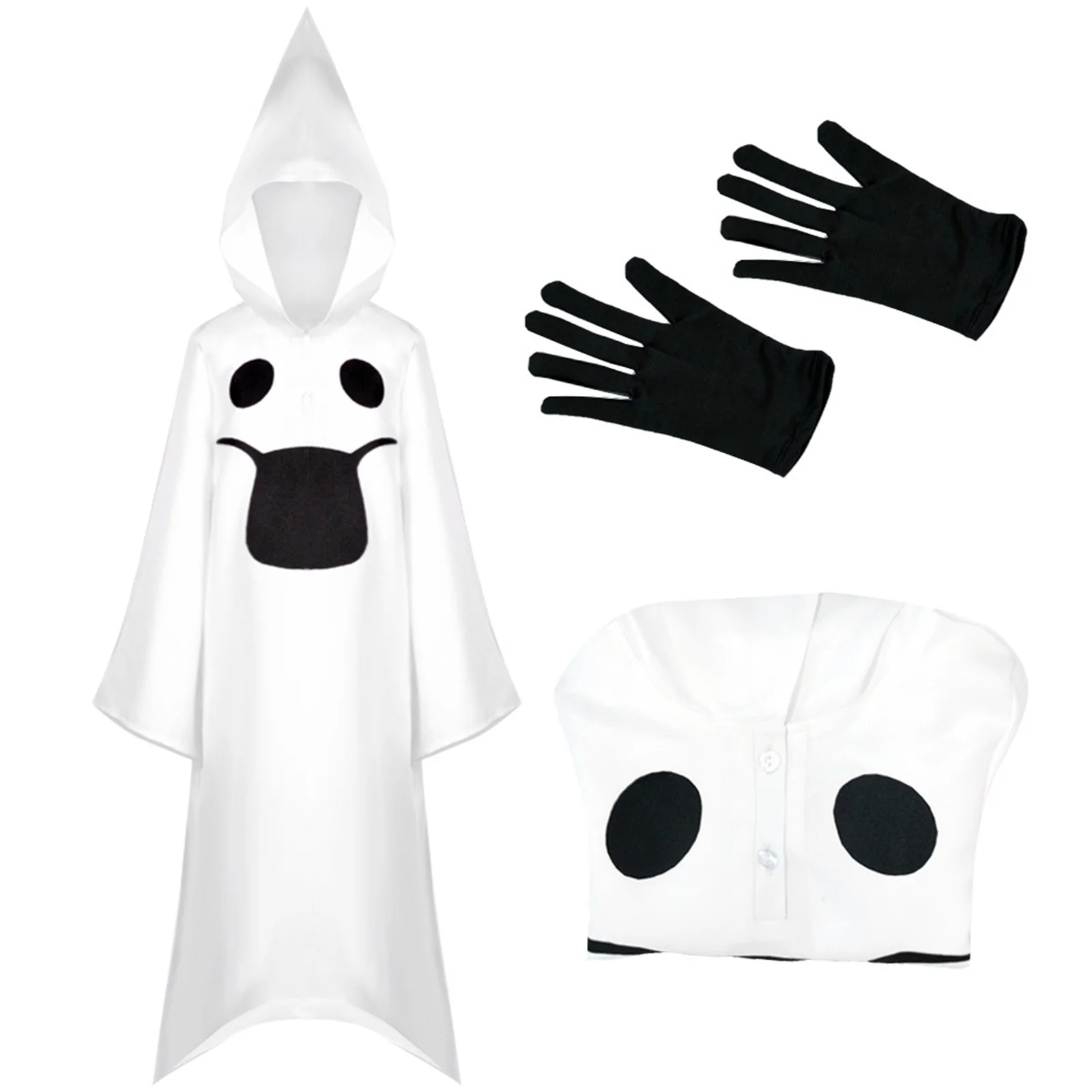 Disfraz aterrador de fantasma blanco de Halloween para niños adultos ...