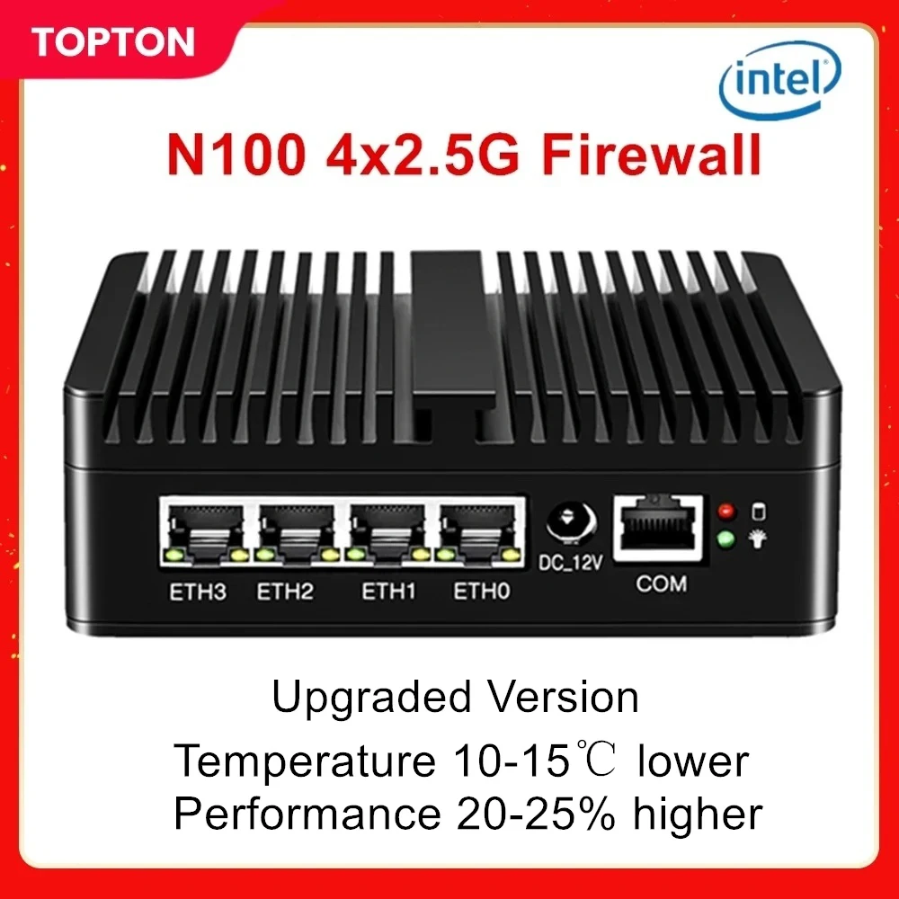 12th-Gen-Intel-N100-Mini-PC-Firewall-Router-4-LAN-i226-V-2-5G-N5105 ...