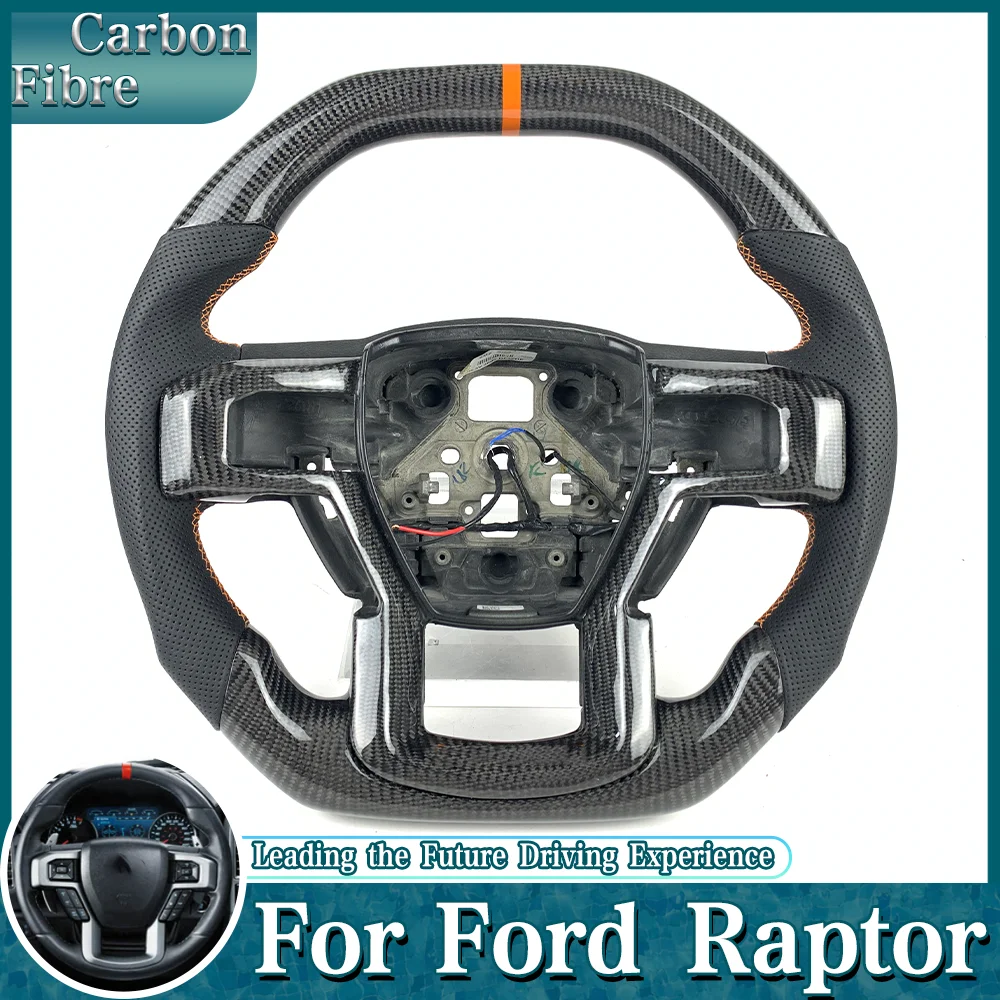 Volante-de-fibra-de-carbono-personalizado-Adecuado-para-Ford-Raptor ...