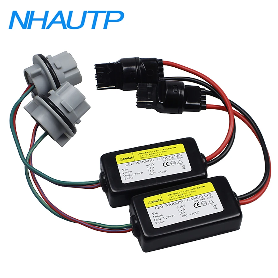 NHAUTP-1-Pair-Upgrade-T20-LED-Decoder-7443-W21-5W-7440-W21W-Canbus ...