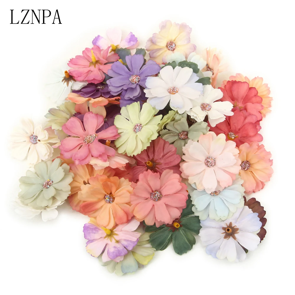 50-100Pcs-Daisy-Artificial-Flowers-for-Wedding-Decorations-Home-DIY ...