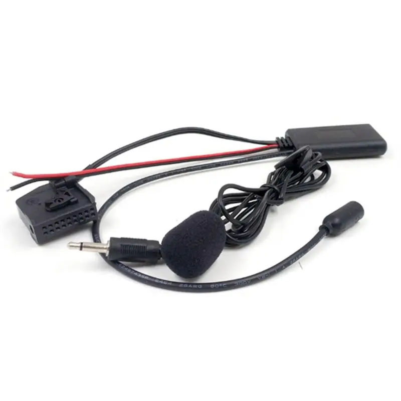 Calling Mic Bluetooth Car Music Receiver Aux Adapter Handsfree Cable ...