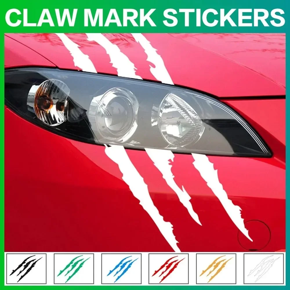 STONEGO-Reflective-Monster-Claw-Scratch-Car-Stickers-Headlight-Decal ...