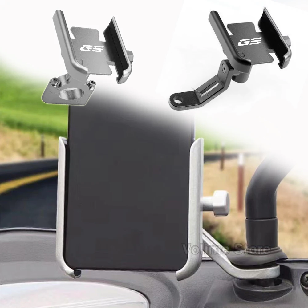 CNC Motorcycle Handlebar Mobile Phone Holder GPS stand bracket For BMW ...