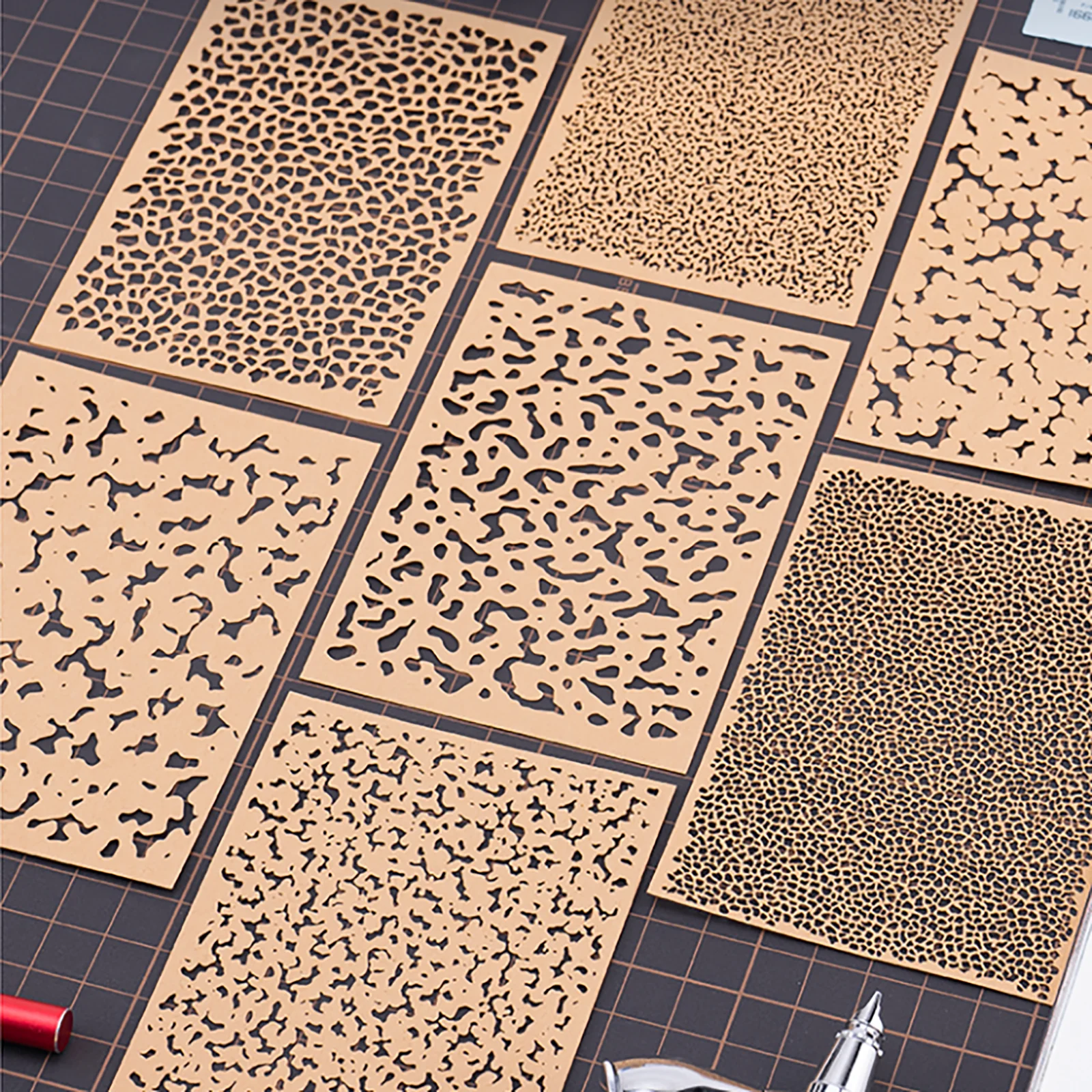 4Pcs-DIY-Model-Leakage-Spray-Stencil-Template-Paper-For-1-72-1-35 ...