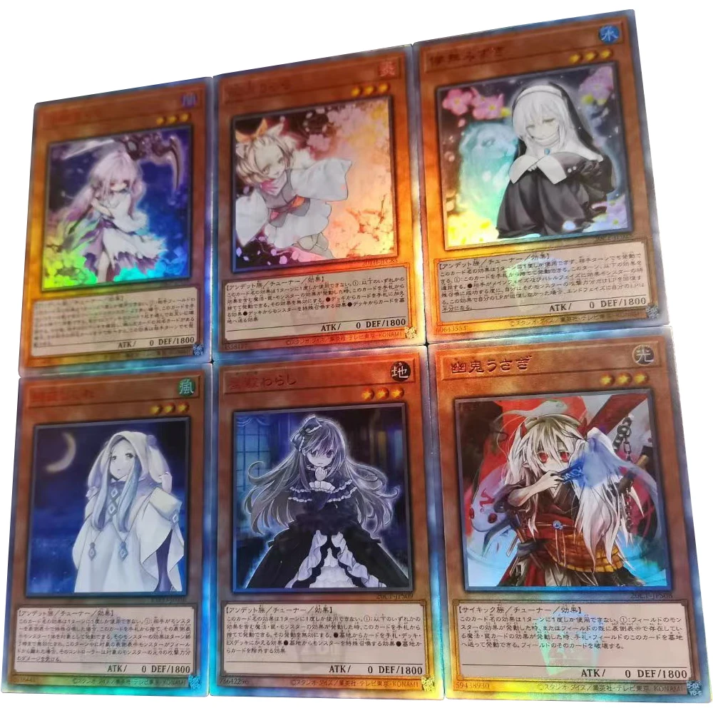 Tarjetas Flash Yu Gi Oh de 6 unids/set, Ghost Ogre y Snow Rabbit Ash ...