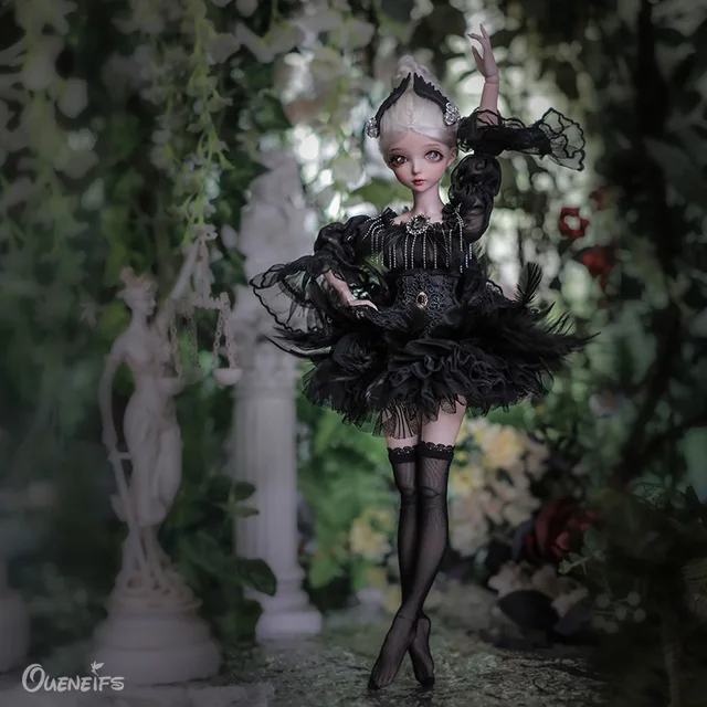 Honoka BJD Doll 1/4 New Release Active Line Girl Body Body Cutie Leg D Breast Ballet Feet Black ...