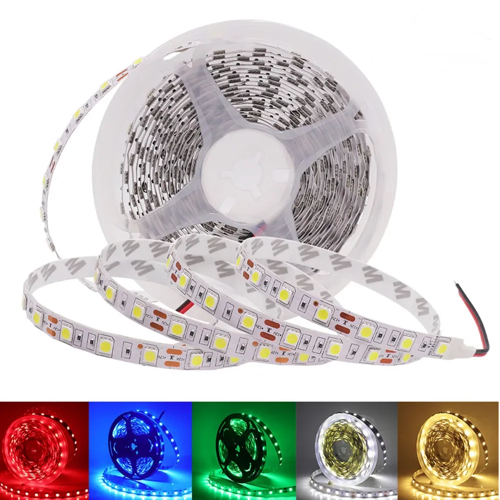 DC12V-LED-Strip-5050-5054-2835-60LEDs-m-High-Bright-Flexible-LED-Rope ...