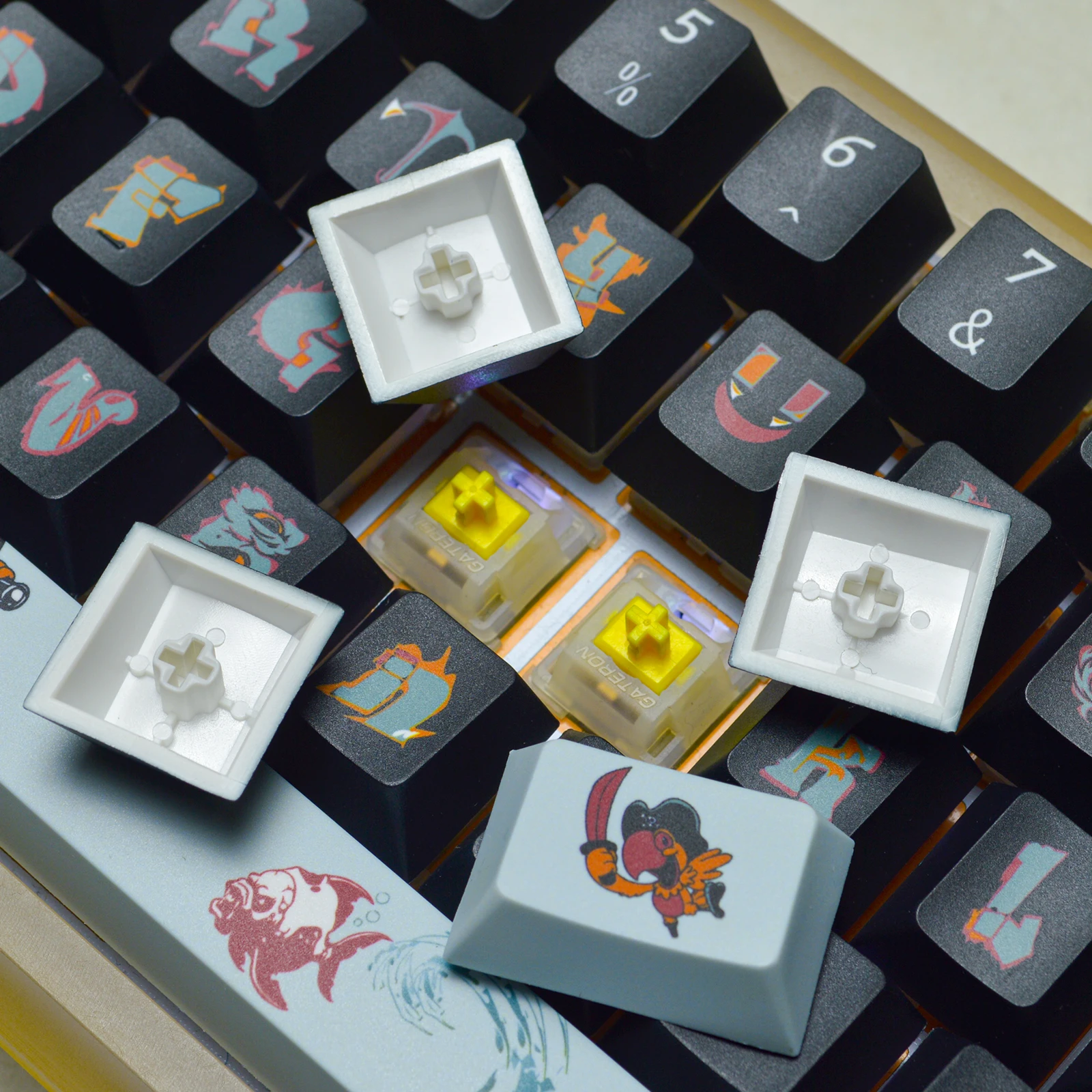 Pirate-Parrot-134pcs-Anime-Key-Caps-Cherry-Profile-For-Cherry-MX ...