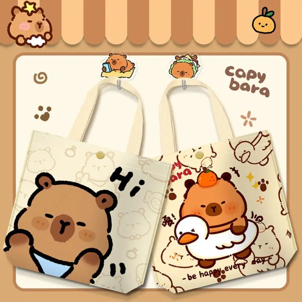 Portable-Cartoon-Capybara-Handbag-Canvas-Portable-Storage-Bag-Casual ...