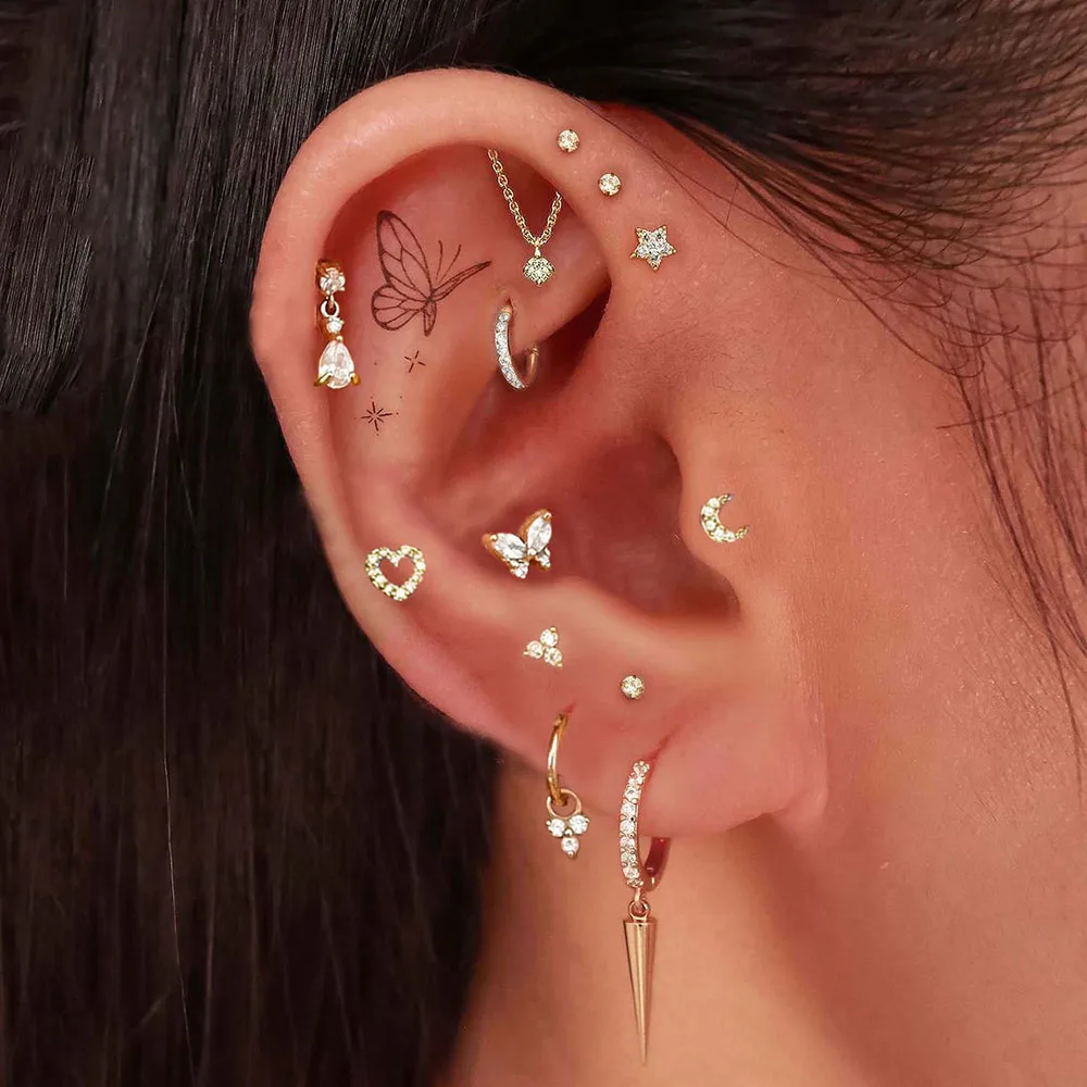 Trago Helix Piercing orecchino a goccia per le donne Rook Lobe ...