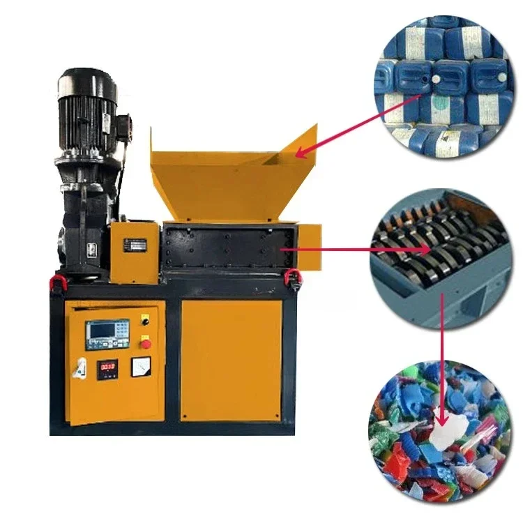 Plastic-Recycling-Recycling-Mini-Double-Shaft-Garbage-Scrap-Crusher ...
