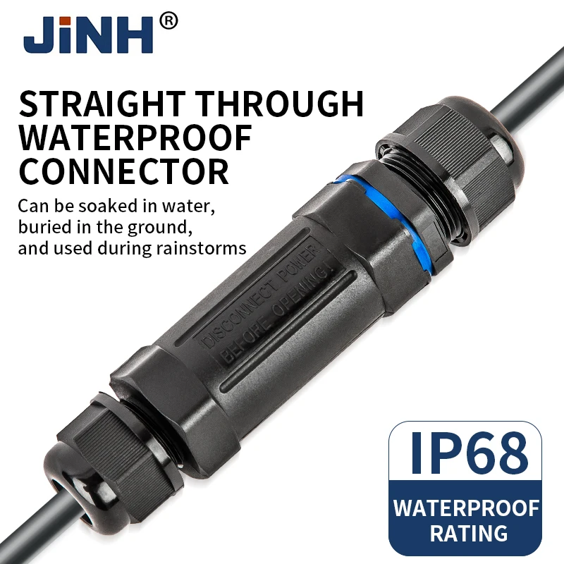 JINH-CNP-25-IP68-Waterproof-Joint-Cable-Quick-LED-Connectors-Rain ...