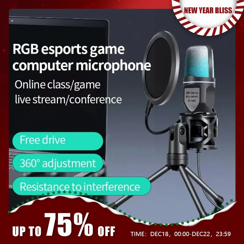 SF666R-USB-Microphone-RGB-Microfone-Condensador-Wire-Gaming-Mic-for ...