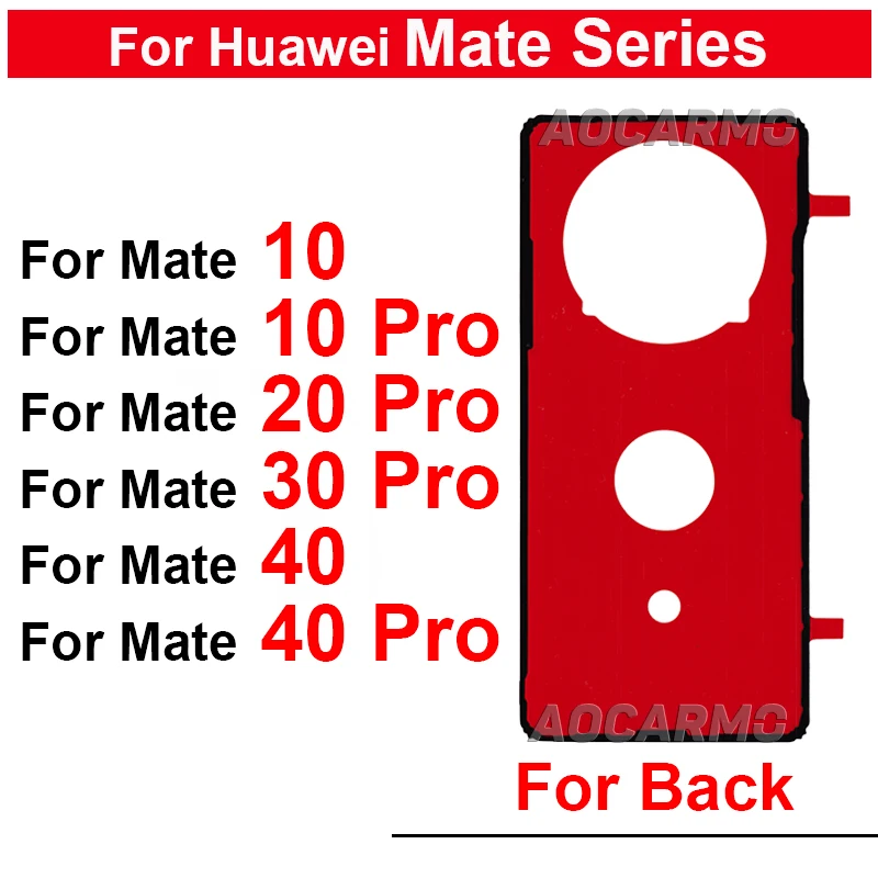 For Huawei Mate 10 20 30 40 Pro 20Pro 30Pro Rear Door Housing Back ...