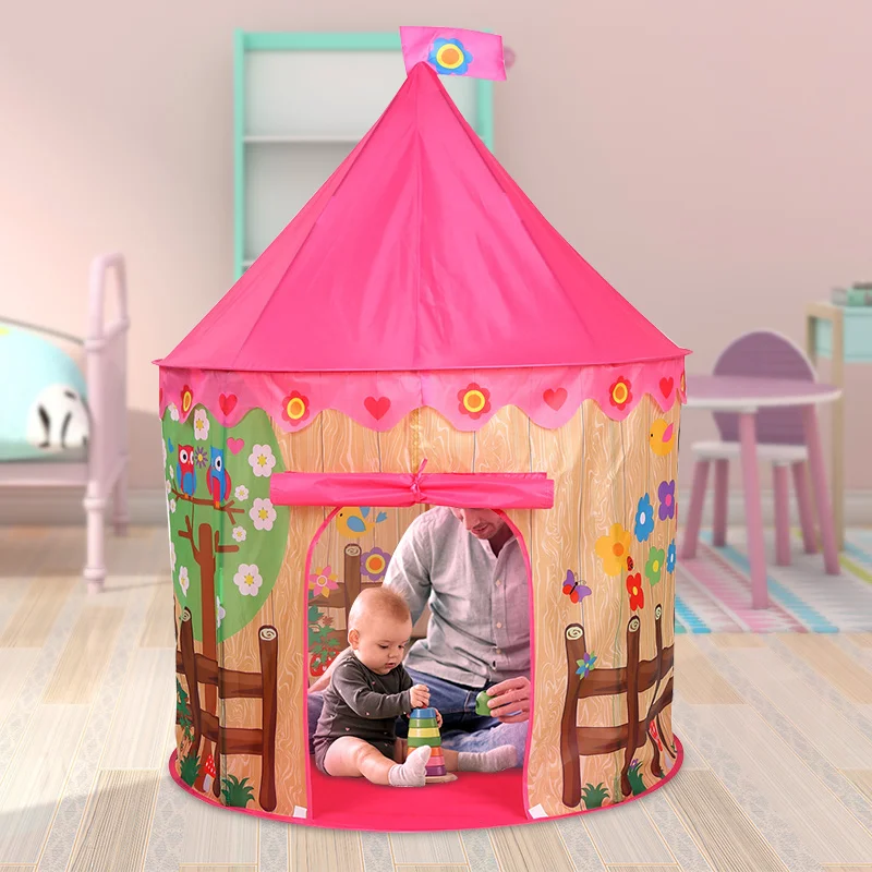 New Children Rocket Tent Boy Cubby Play Tent Portable Foldable Star ...