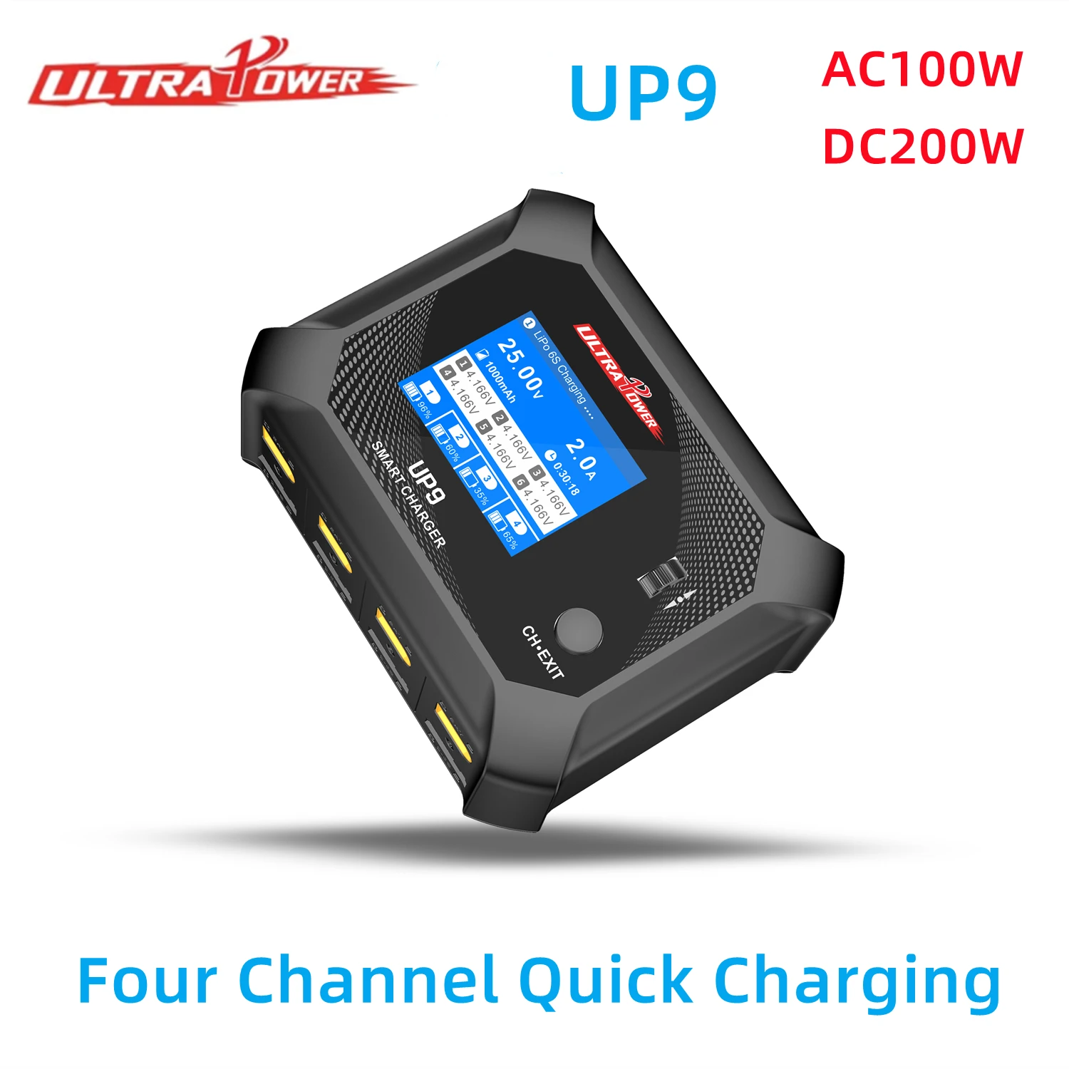 2022 새로운 UltraPower UP9 AC100W DC200W 20A 네 채널 빠른 충전 밸런스 충전기 Lipo LiHV ...