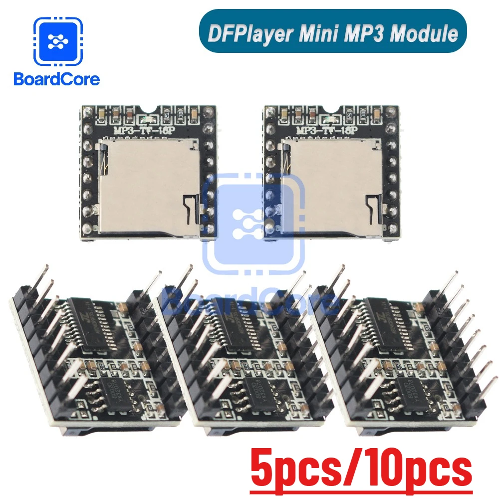 5/10pcs V3.0 DFPlayer Mini MP3 Player Module 16P TF Card U Disk Mini ...