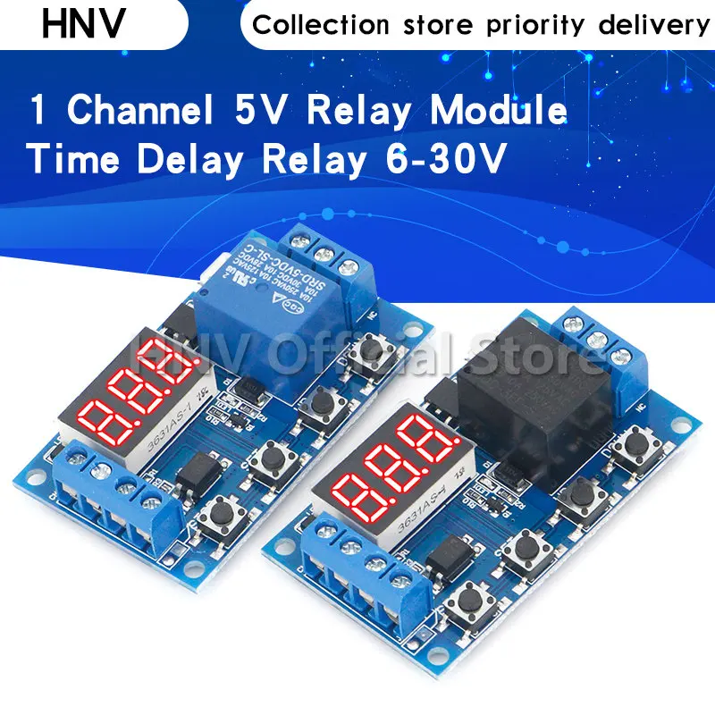 Relay Timer DC 24V LED Programmable Timer Relay Module - Adjustable ...