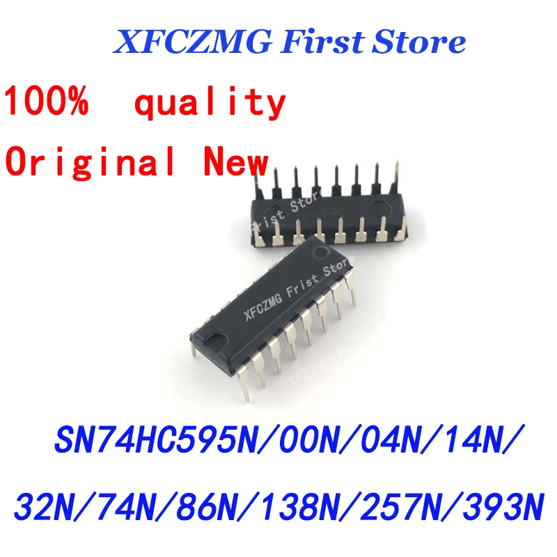 XFCZMG 10PCS 74HC series SN74HC595N DIP16 74HC595 DIP 16 SN74HC257N ...