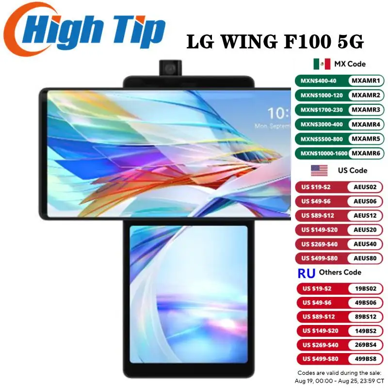 LG-tel-fono-inteligente-WING-5G-dispositivo-m-vil-Original-libre-F100VM ...