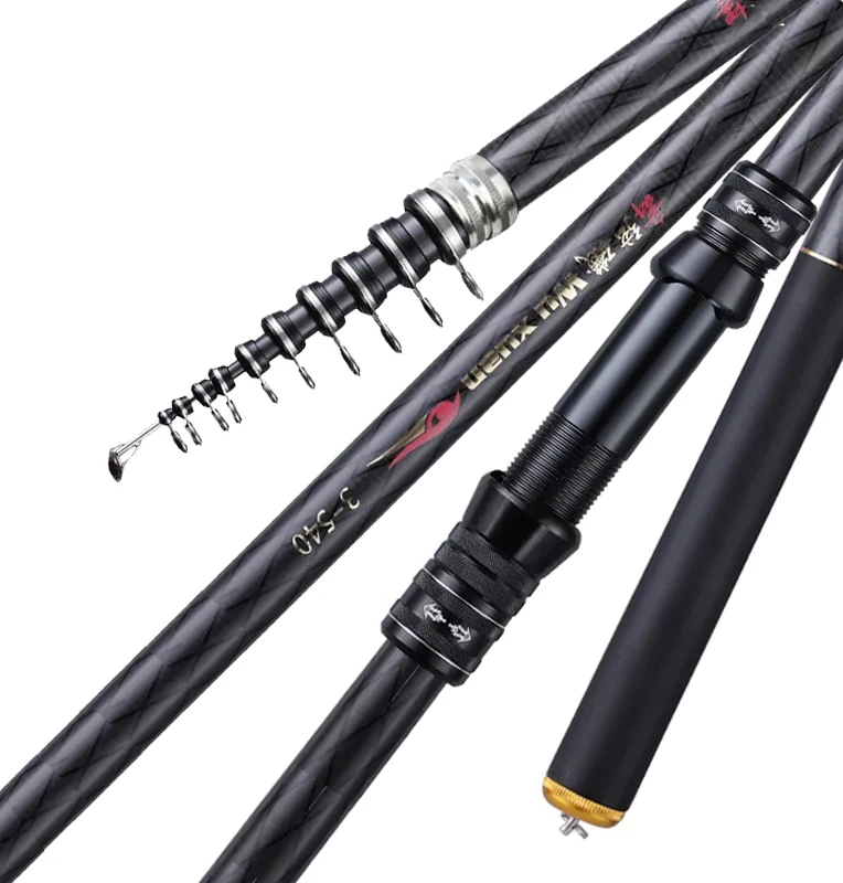 Carbon-Telescopic-Rock-Fishing-Rod-Spinning-Fishing-Rod-Ultra-Light-Rod ...