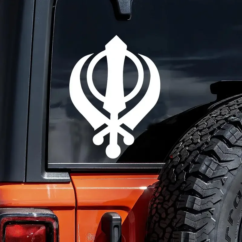 Personality-Of-The-Sikh-Symbol-Vinyl-Die-Cut-Bumper-Car-Stickers-For ...