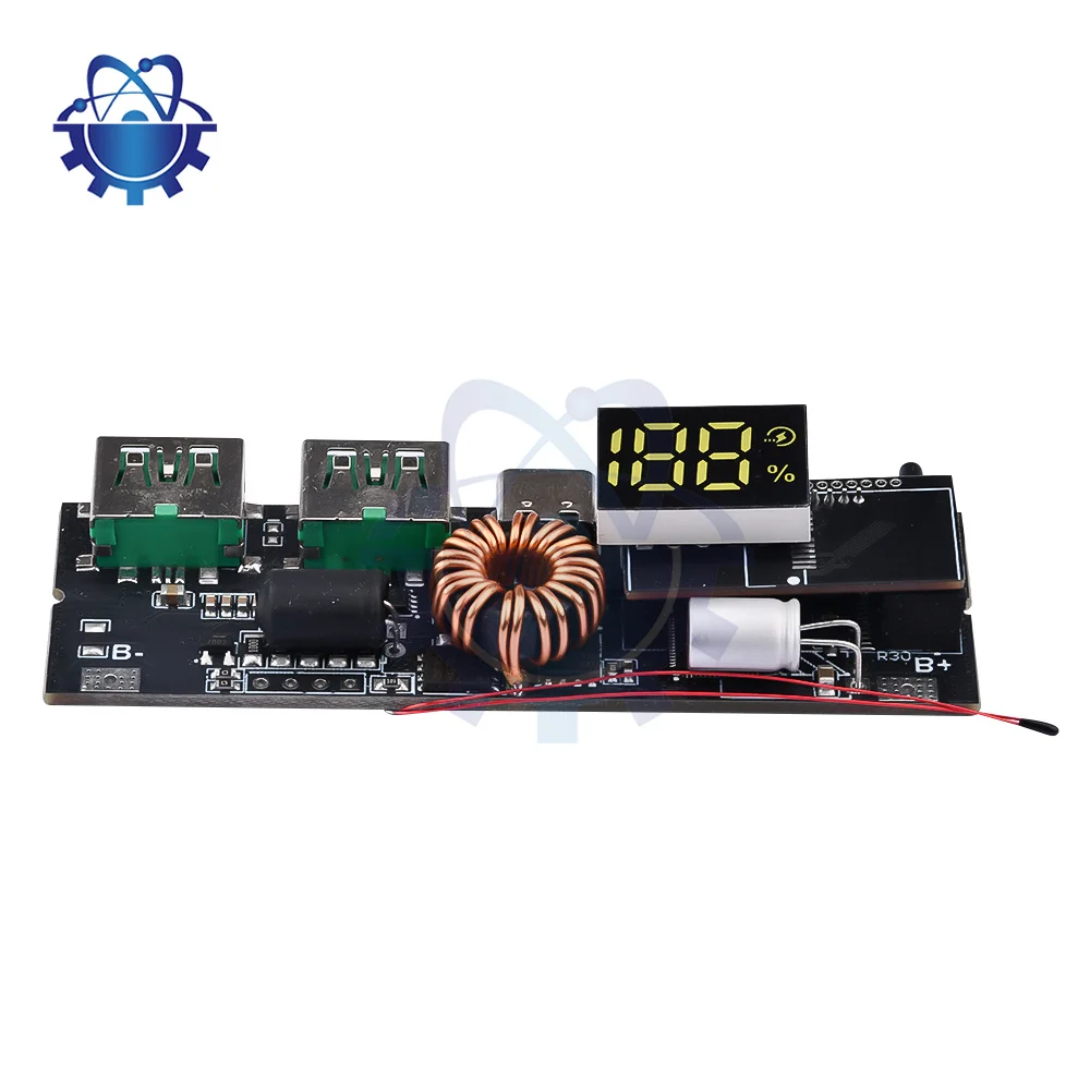 18650-Battery-Charger-Protection-Module-Power-Bank-PCB-Module-Board ...