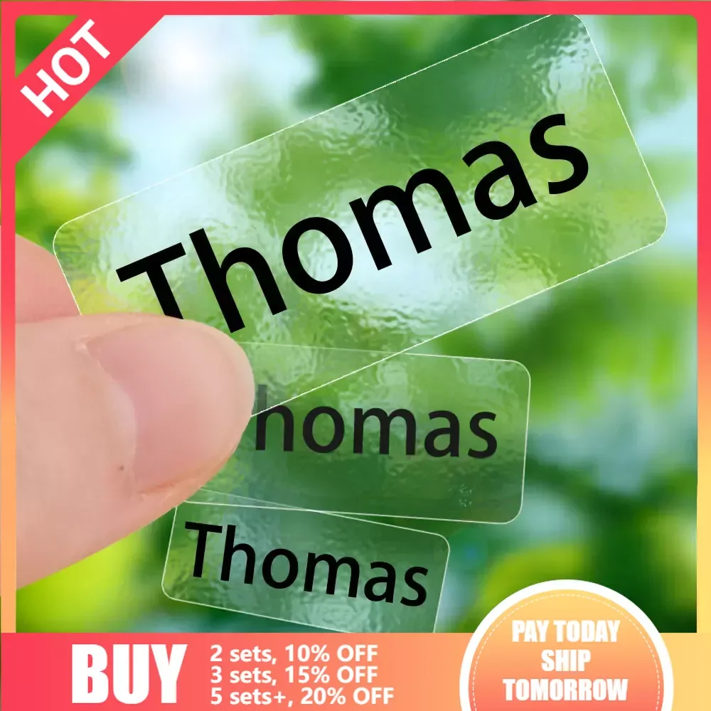 Waterproof-Tag-Transparent-Personalized-Custom-Name-Sticker ...