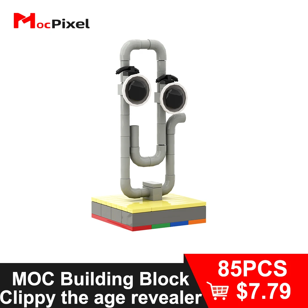MOCPIXEL-Clippy-the-Age-Revealer-Juguetes-MOC-Building-Blocks-for-Boy ...