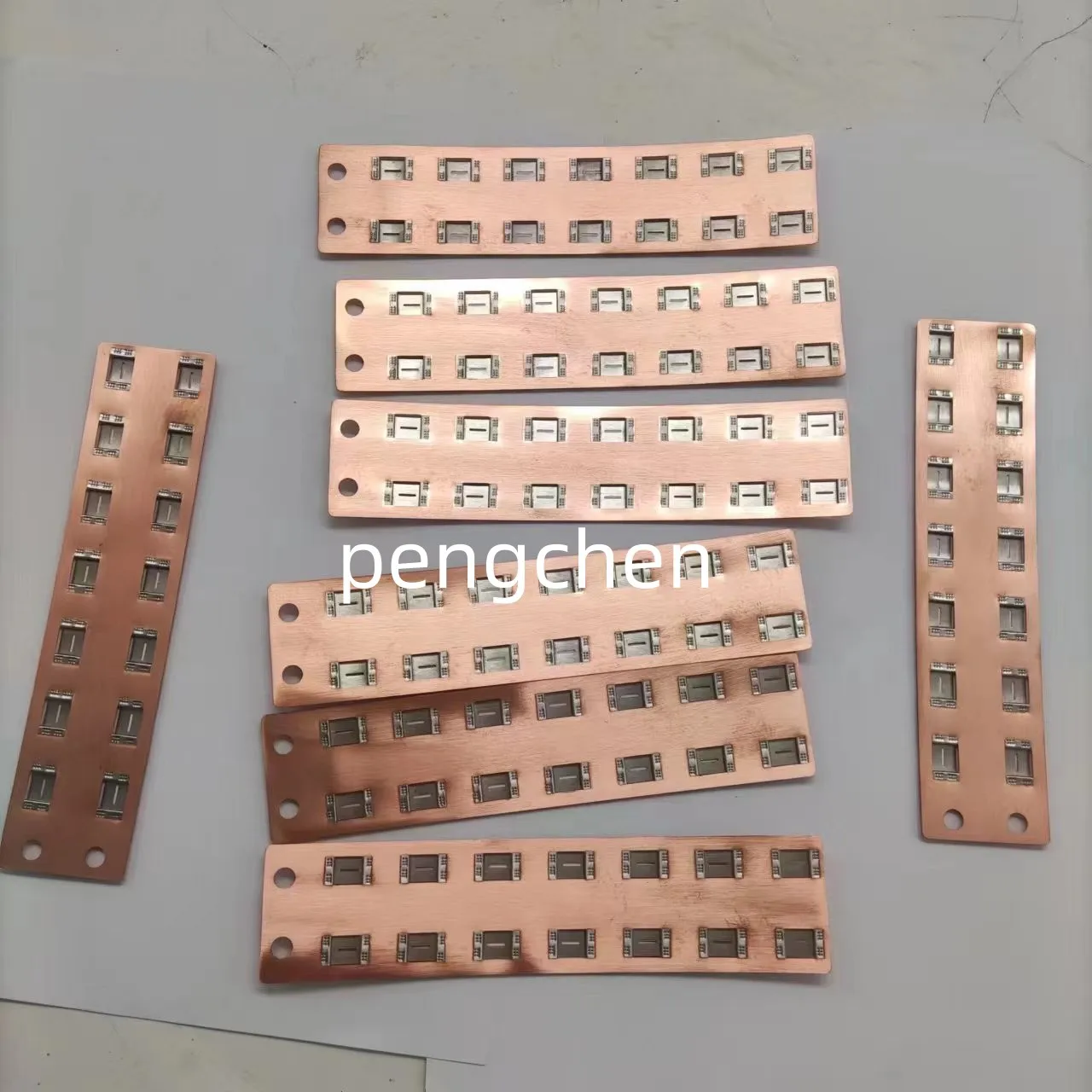 21700-2-7P-Cell-Copper-Bus-Battery-Contact-Copper-Plate-Positive-And ...
