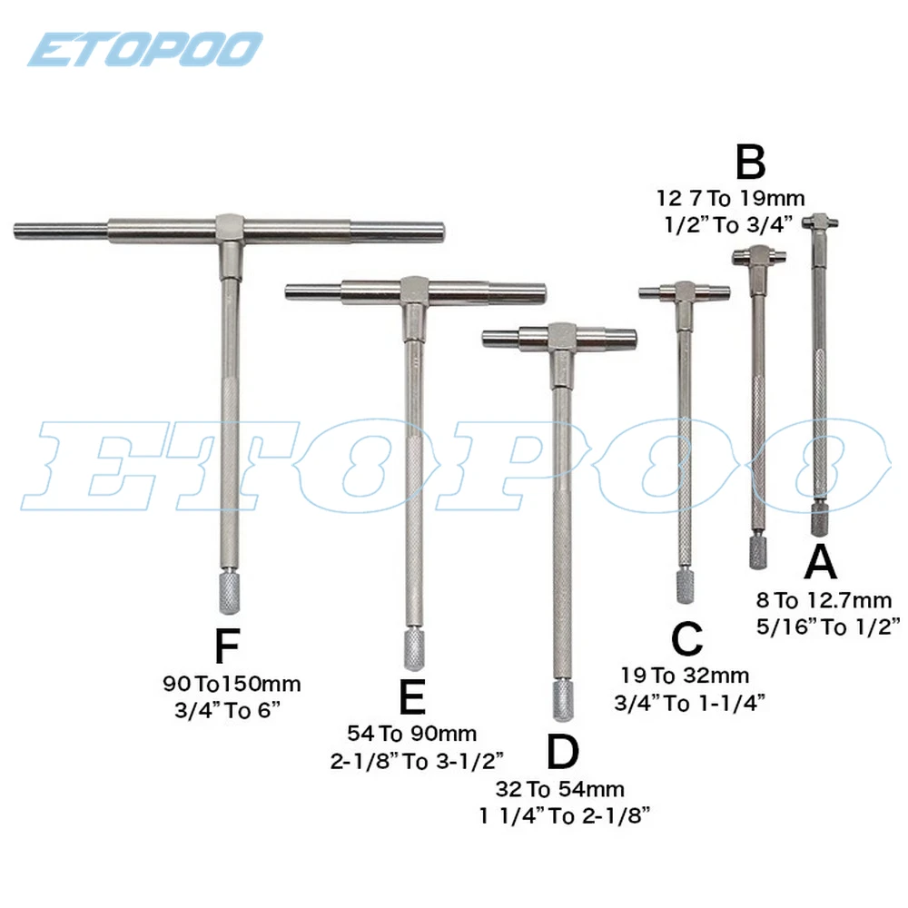 4-6Pcs-Telescopic-Gauge-Set-Micrometer-Measurement-Bore-Engineers-Kit-8 ...