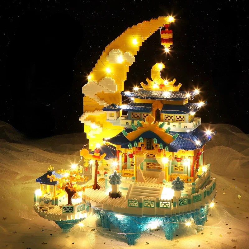 Chinese Architecture Blocks Moon Palace Micro Building Blocks Diamond ...