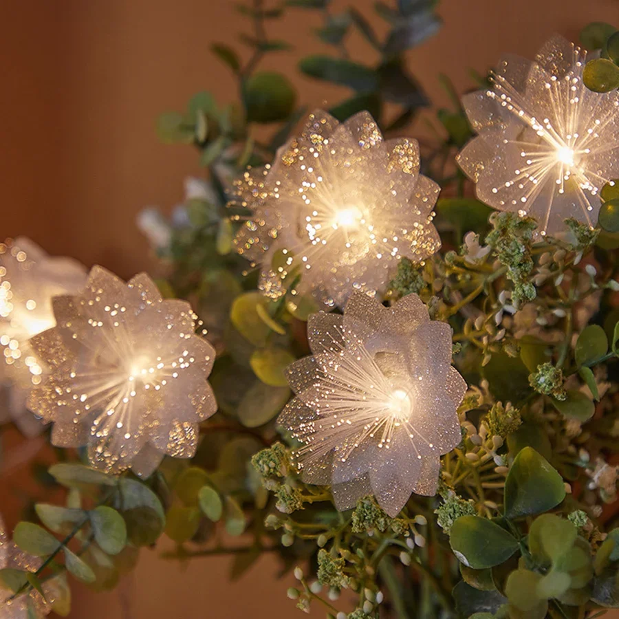 LED-Fiber-Optic-Fairy-Light-Solar-Garland-Christmas-Decoration-Lights ...