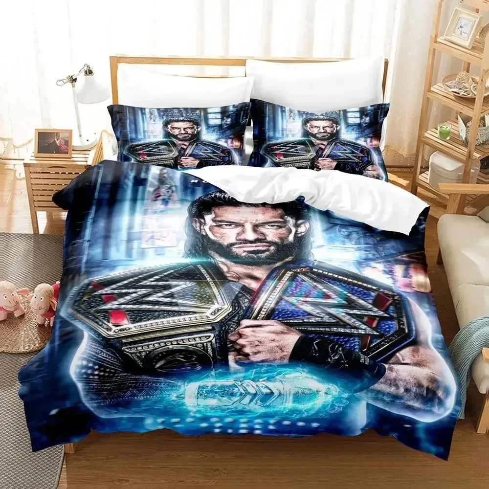 3D Print Wrestler Roman Reigns Bedding Set Boys Girls Twin Queen King ...