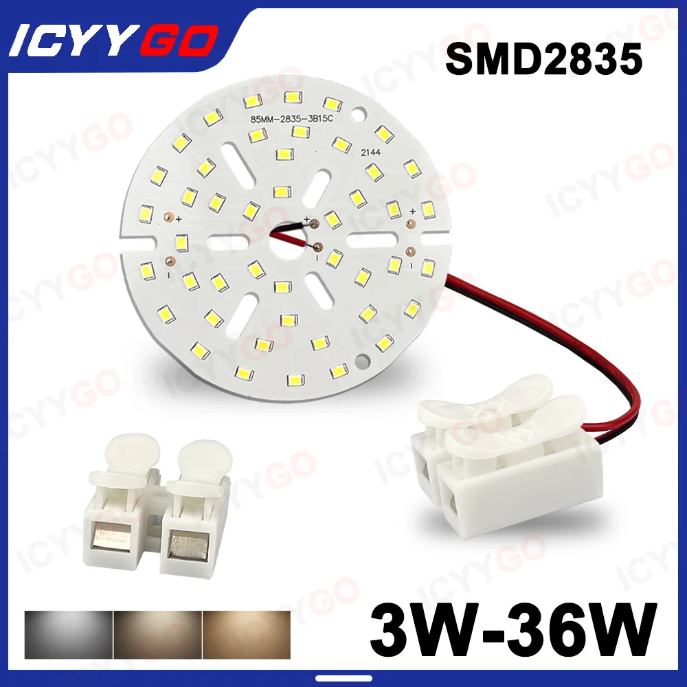 3W-5W-7W-9W-12W-15W-18W-24W-36W-SMD2835-Light-Source-Round-Aluminum ...