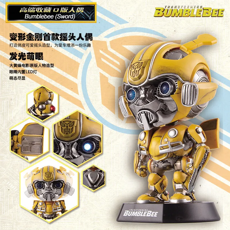 Killerbody Transformers Bumblebee Q Version Bobblehead Figure LED ...